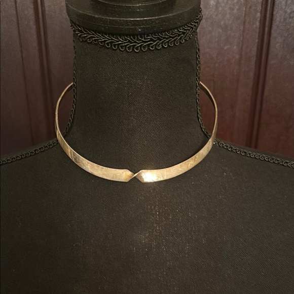 Jewelry | Sterling Silver Modern Openfront Choker Necklace | Poshmark